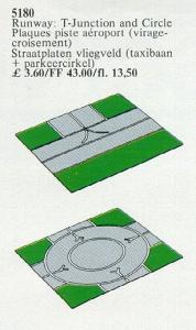 Bricker - Construit par LEGO 5180 Airport T-Junction and Circle Base Plates